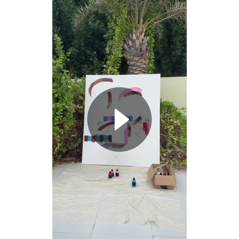أليونا (@aliona.ess) | Acrylic painting process demonstration. | Spotlight