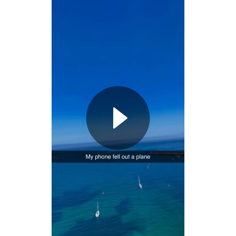 My phone fell out a plane | Spotlight on Snapchat