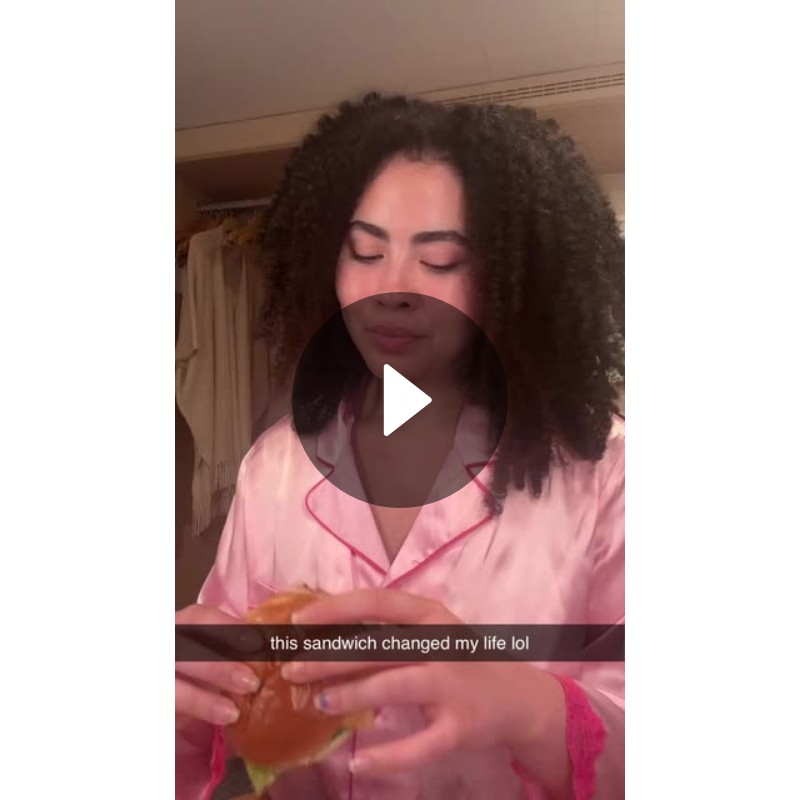 this sandwich changed my life lol | Spotlight on Snapchat