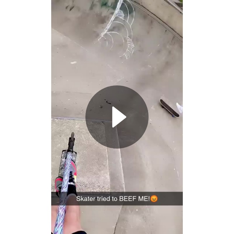 Skater tried to BEEF ME!😡 | Spotlight on Snapchat