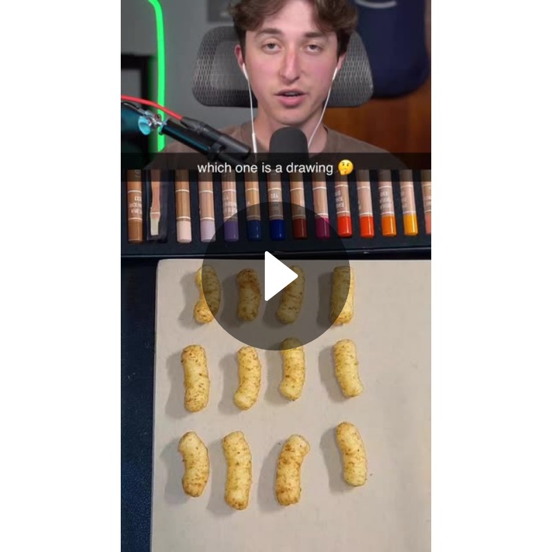 which one is a drawing 🤔 | Spotlight on Snapchat