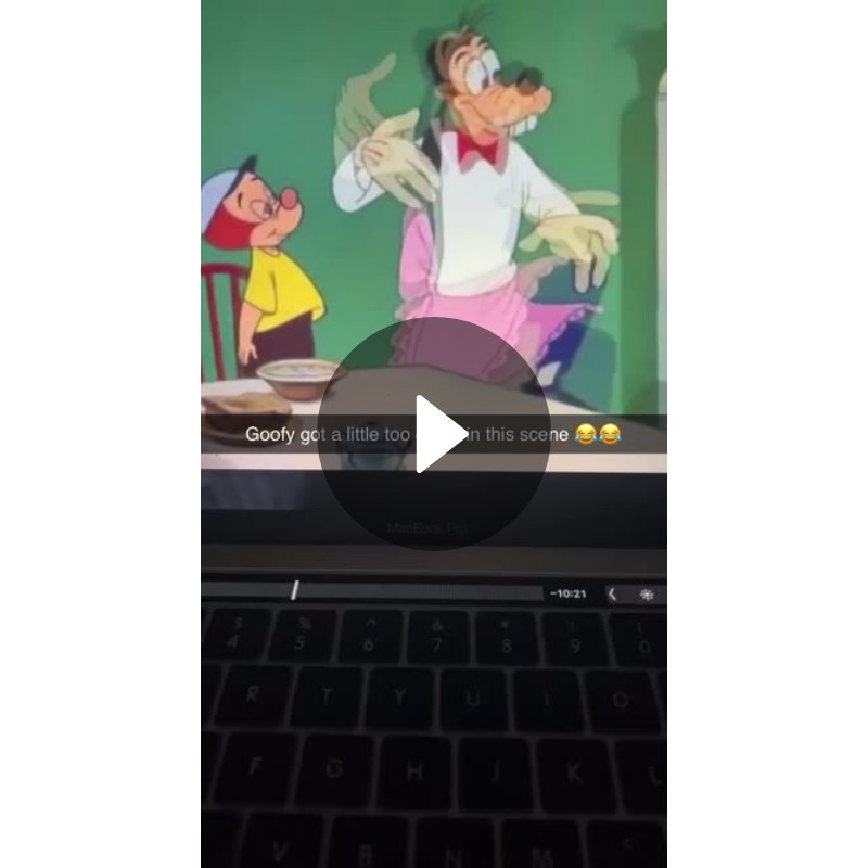 Goofy got a little too goofy in this scene 😂😂 | Spotlight on Snapchat