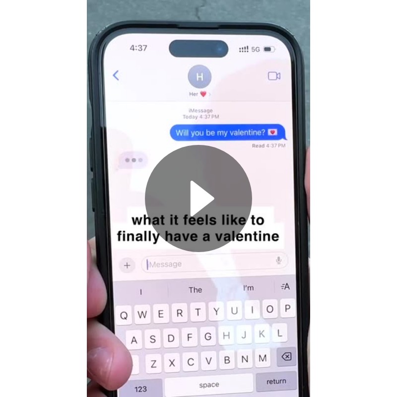 what it feels like to finally have a valentine | Spotlight on Snapchat