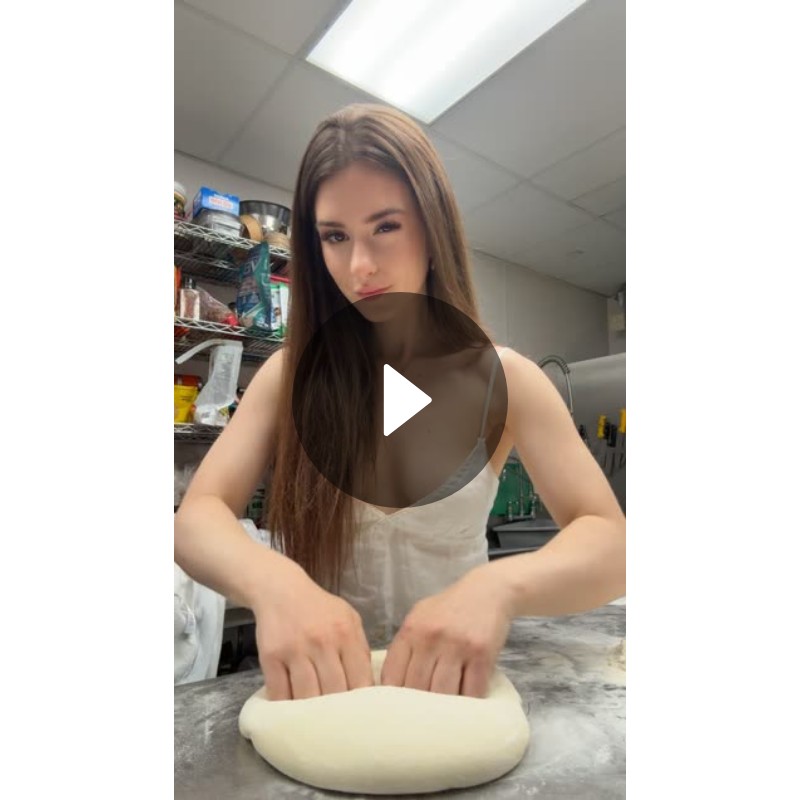 Giulia Bruno Masterfully Making Pizza Dough From Scratch | Video by ...