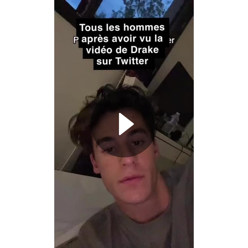 Tous les hommes après avoir vu la vidéo de Drake sur Twitter ...