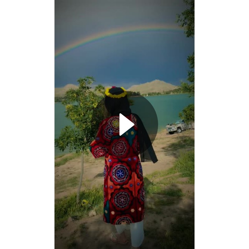 Aro-mini-volg🎀's Serene Lake Moment Under a Vibrant Rainbow | Video by ...