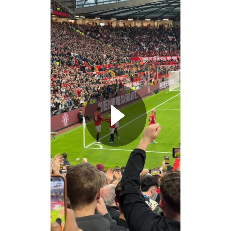 DAIRE Celebrates Goal at Old Trafford | Manchester United Fan Reaction ...