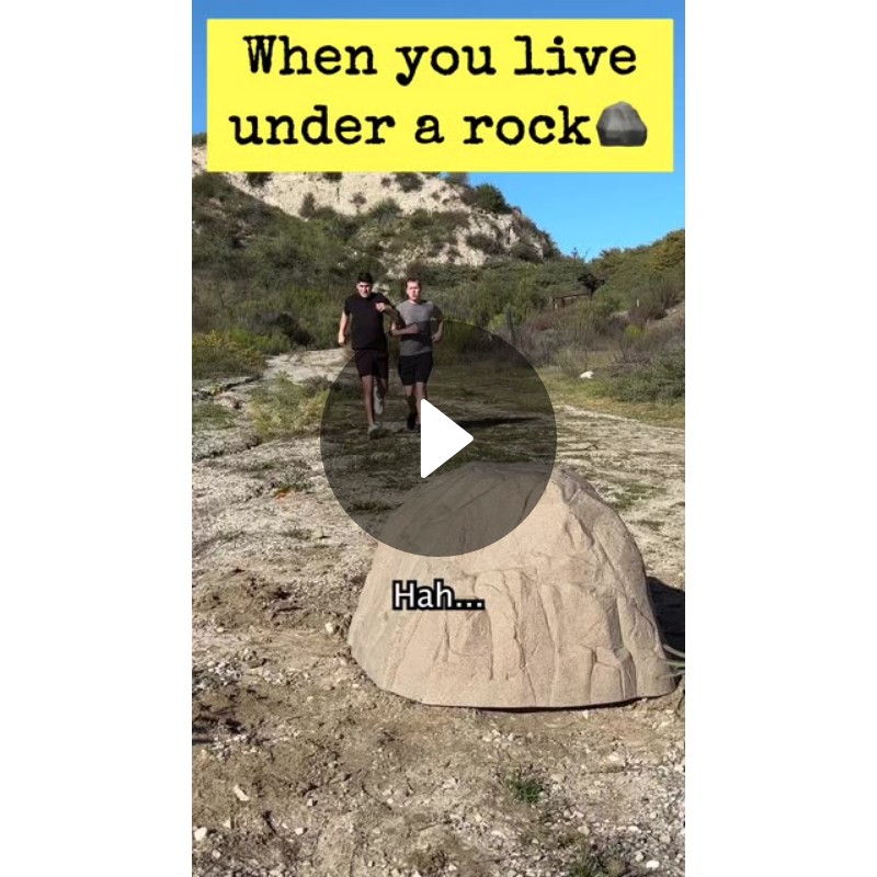 When you live under a rock🪨 | Spotlight on Snapchat