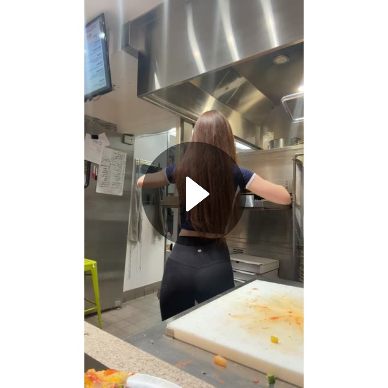 Giulia Bruno's Pizza Slice Challenge in a Busy Kitchen | Video by ...