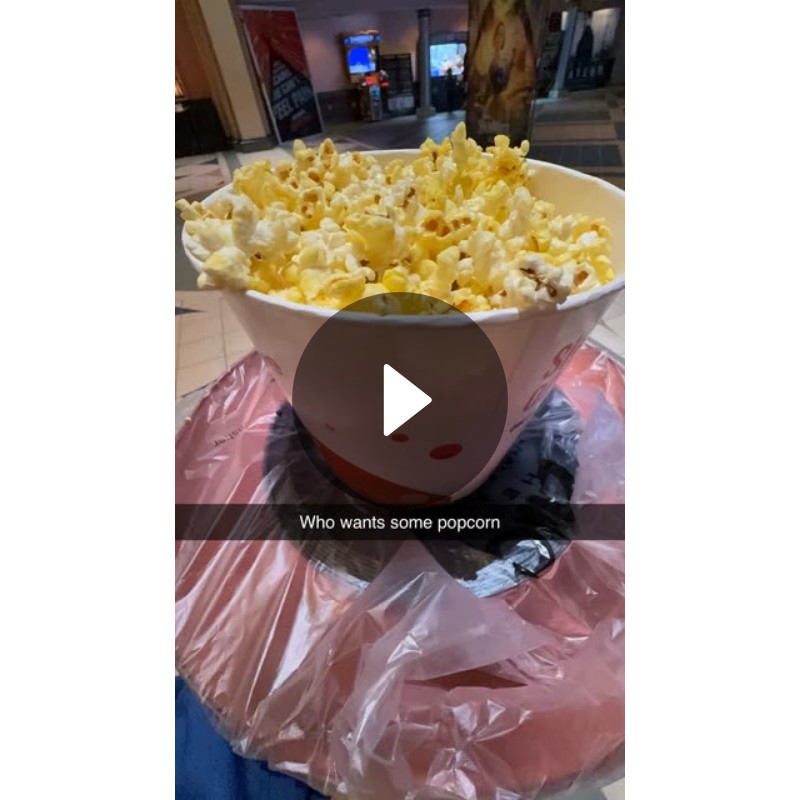 Who wants some popcorn | Spotlight on Snapchat