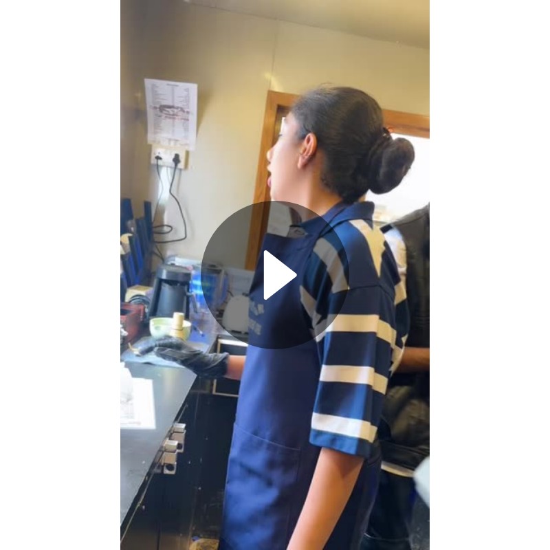 Meme bike (@meme.bike) | Bartender serving coffee with laughter. | Spotlight