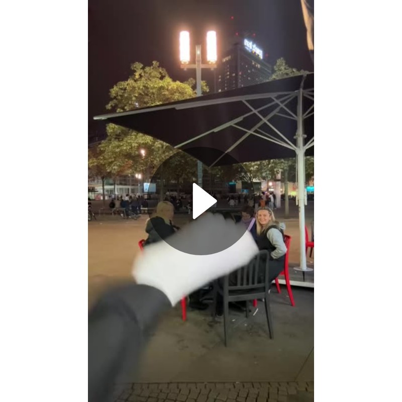 Nighttime Street Performance Magic Trick with Red Bowtie | Video by ...