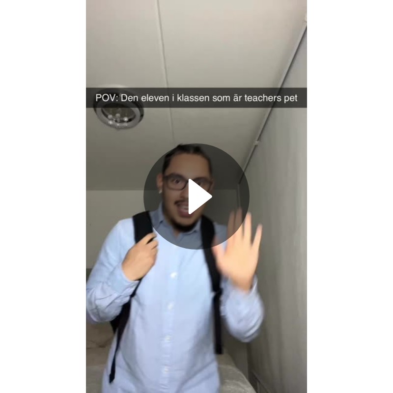 POV: Den eleven i klassen som är teachers pet | Spotlight on Snapchat