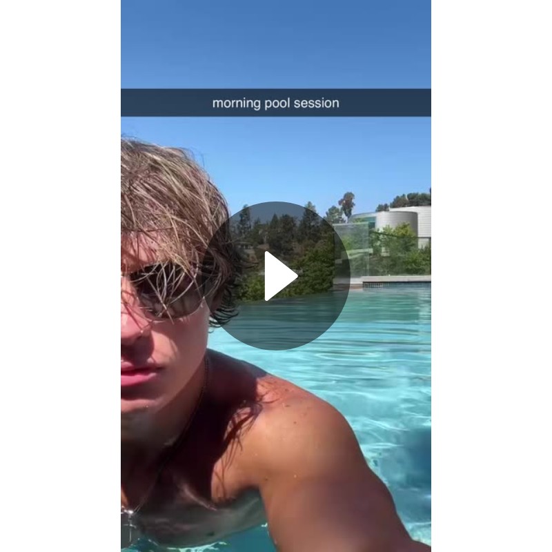 morning pool session | Spotlight on Snapchat