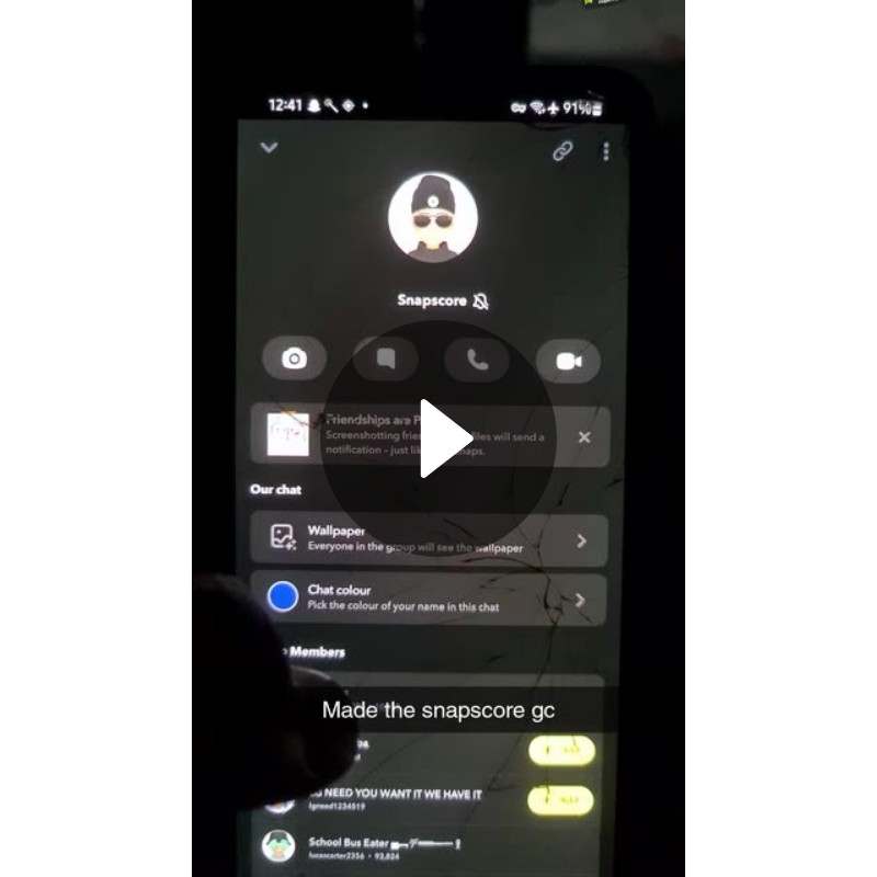 Made the snapscore gc | Spotlight on Snapchat
