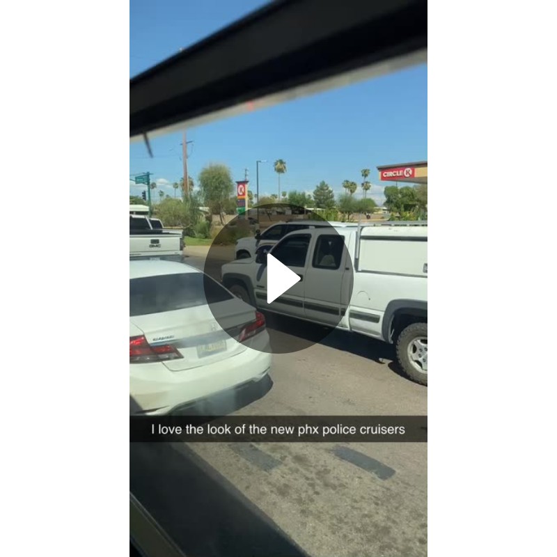 I love the look of the new phx police cruisers | Spotlight on Snapchat