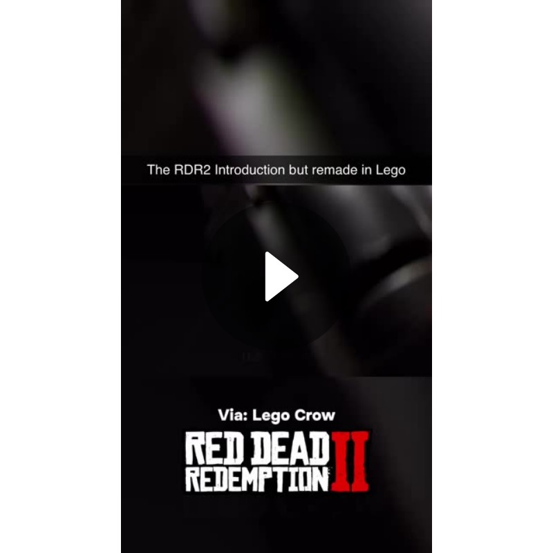 The RDR2 Introduction but remade in Lego | Spotlight on Snapchat
