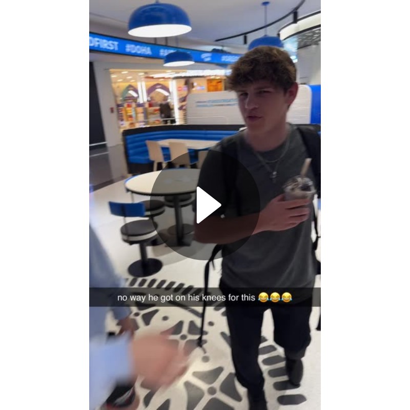 no way he got on his knees for this 😂😂😂 | Spotlight on Snapchat