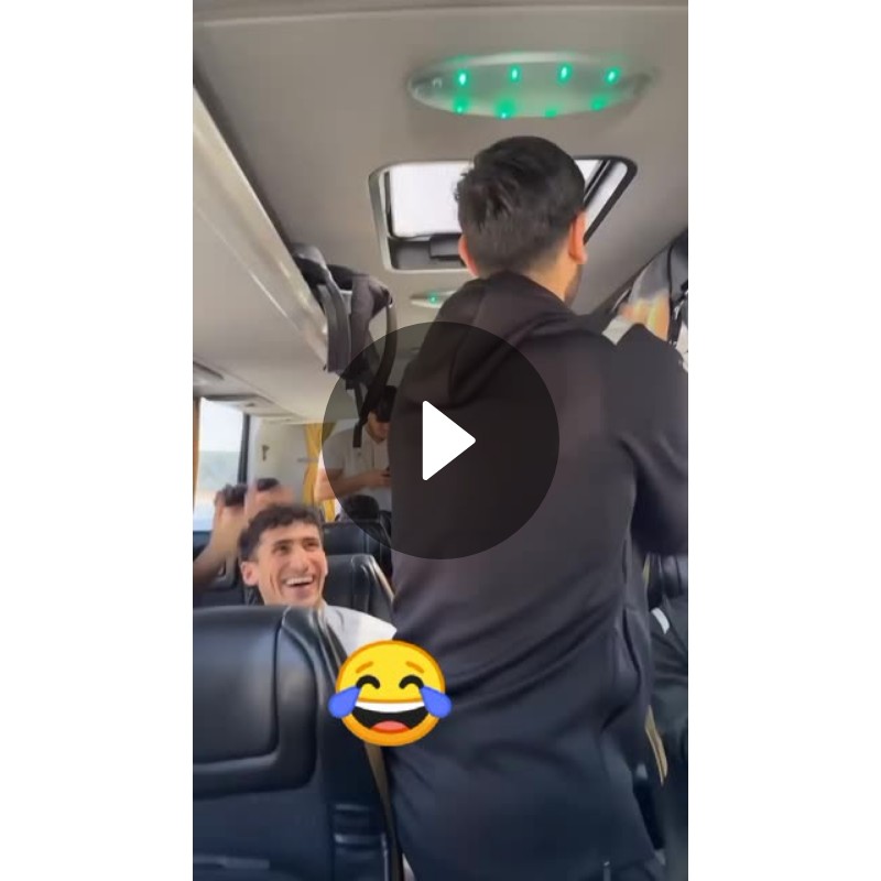 Inside the Team Bus: A Hilarious Moment with Football Players | Video ...