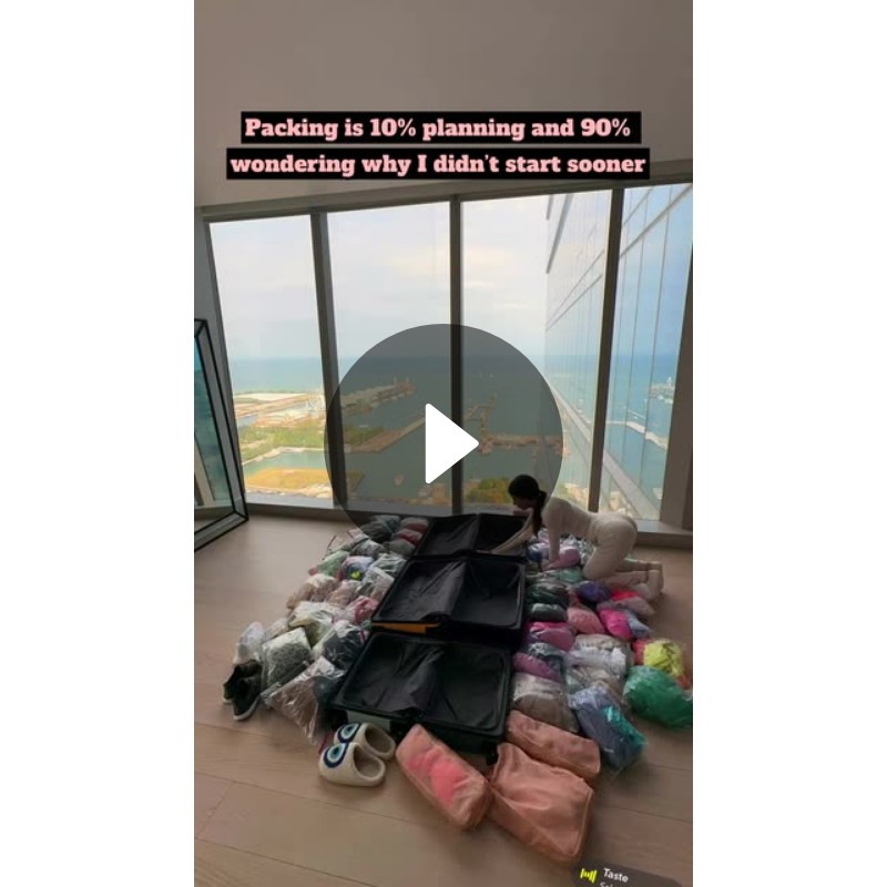 Packing is 10% planning and 90% wondering why I didn’t start sooner ...