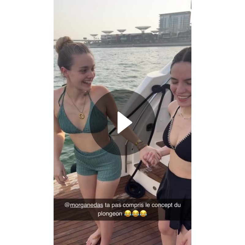 @morganedas ta pas compris le concept du plongeon 😂😂😂 | Spotlight on Snapchat