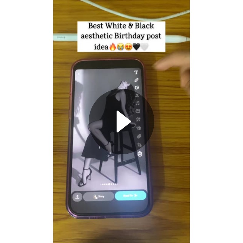 Best White & Black aesthetic Birthday post idea🔥😭😍🖤🤍 | Spotlight on ...
