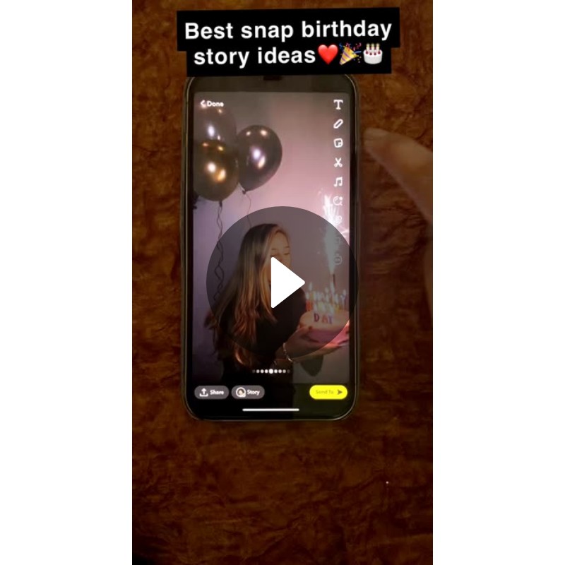 Best snap birthday story ideas ️🎉🎂 | Spotlight on Snapchat