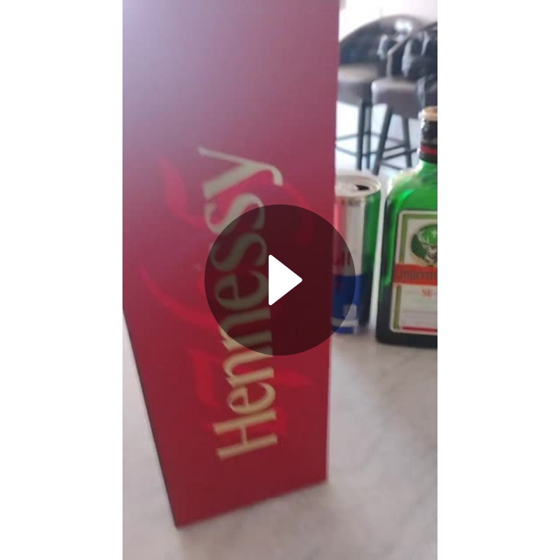Hennessy bottle featured in boxing-themed backdrop. | Diamond Queen ...