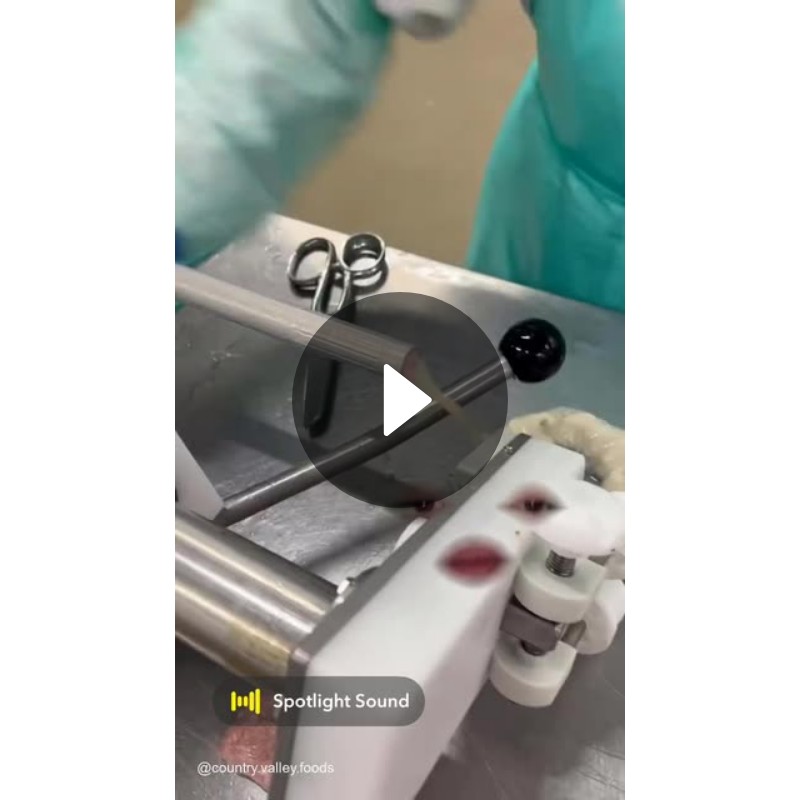 Sausage-themed food surgery experiment with music. | Snaplacher ...