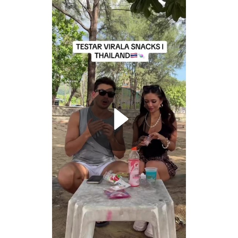 Testar virala snacks i Thailand | @nicolinafrisk | Spotlight on Snapchat
