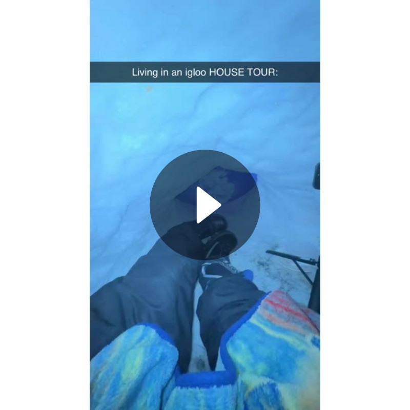 Living in an igloo HOUSE TOUR: | Spotlight on Snapchat