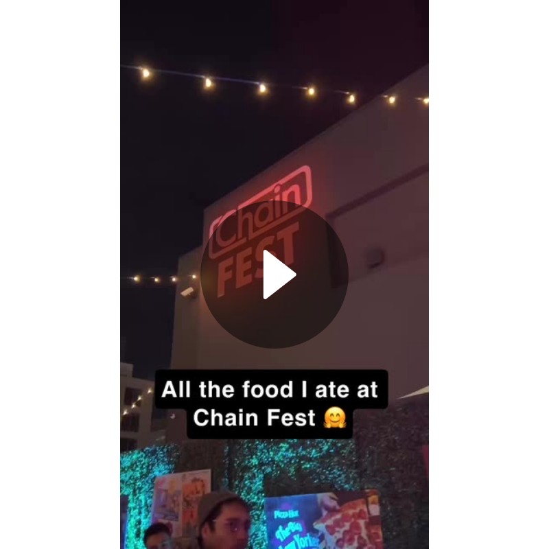 All the food I ate at Chain Fest 🤗 | Spotlight on Snapchat