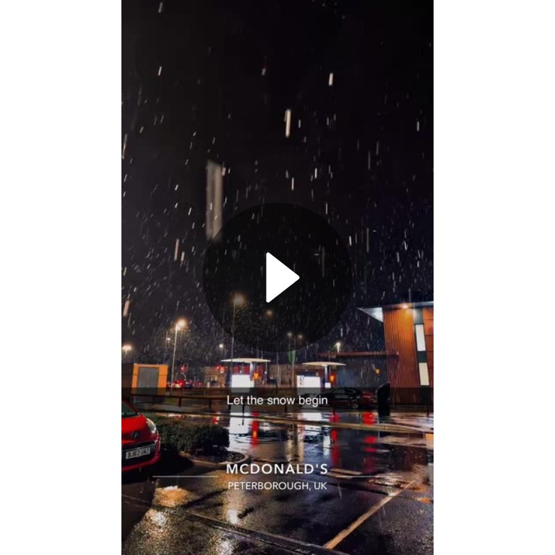 Let the snow begin | Our Story on Snapchat