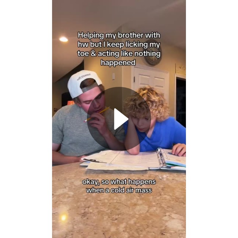 Helping My Brother with Homework But I Keep Licking My Toe 😂 | Nick ...