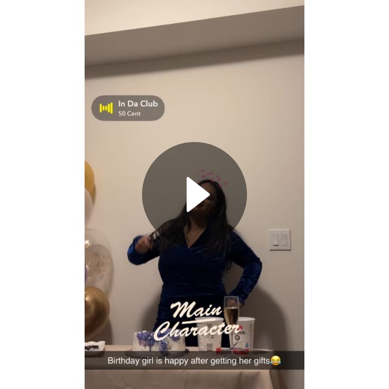 Birthday girl is happy after getting her gifts😂 | Spotlight on Snapchat