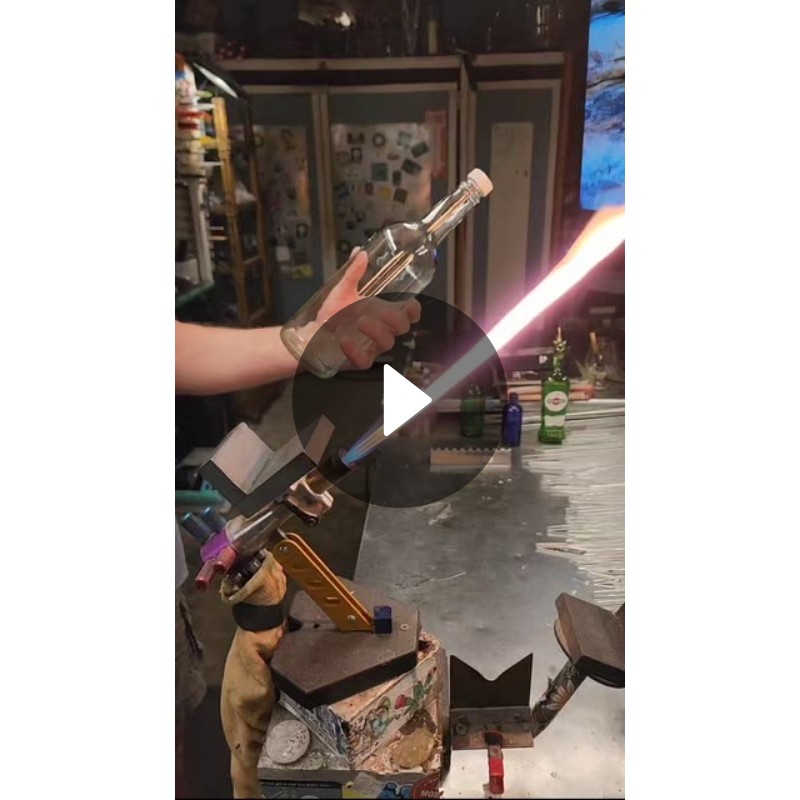 Glassblowing Magic: How to Shape a Bottle into a Dragon Sculpture ...