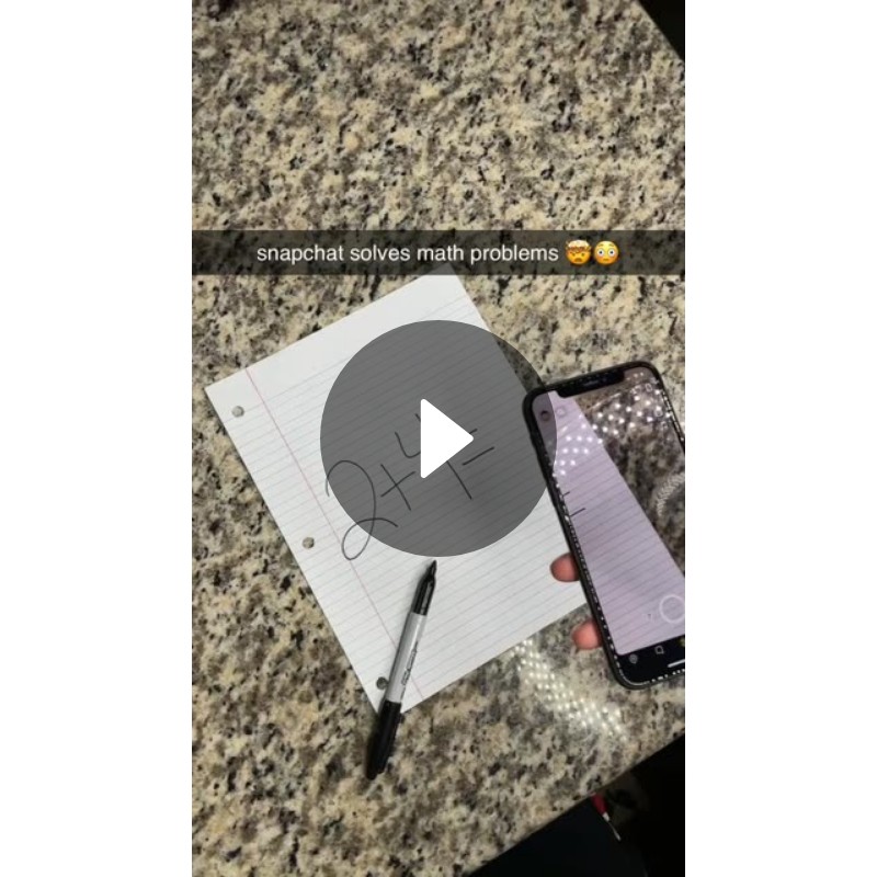 Snapchat Solves Math Problems Spotlight On Snapchat